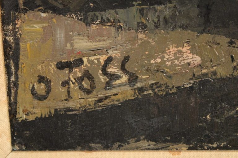 Cubist painting by Oliver Foss (1920-2014) - Nicholson Antiques